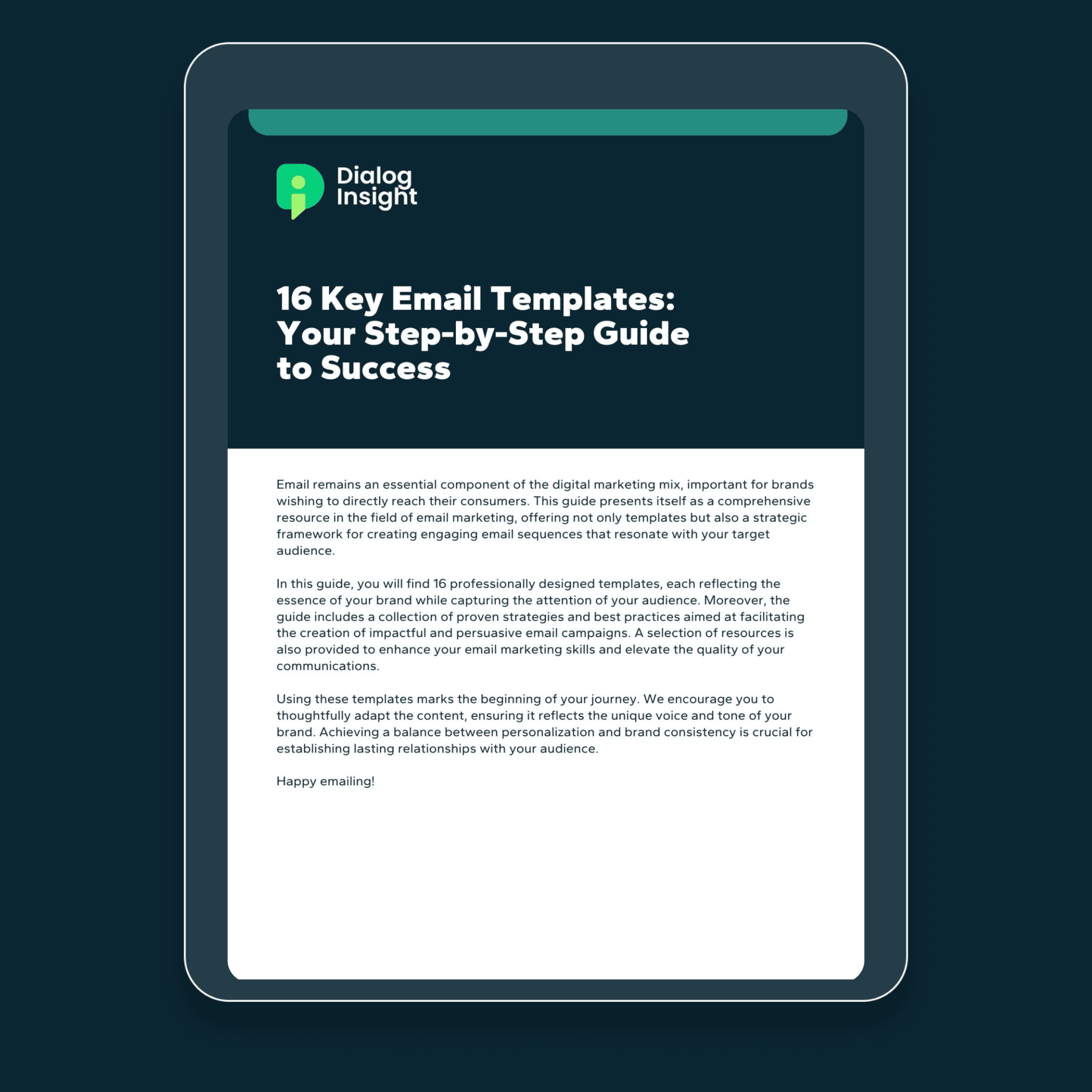 16 Key Email Templates: Your Step-by-Step Guide to Success - Dialog Insight